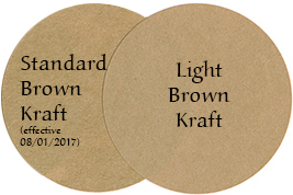 Custom Printed Brown Kraft Labels
